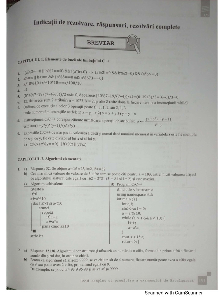 Bac Info Soluții La Teorie | PDF