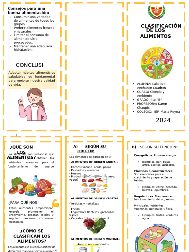 Clasificación de Los Alimentos | PDF