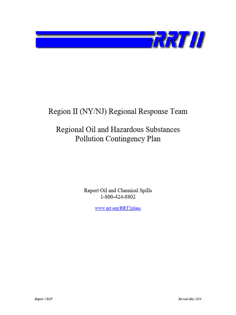 R2 Regional Contingency Plan Revised May 2024 | PDF