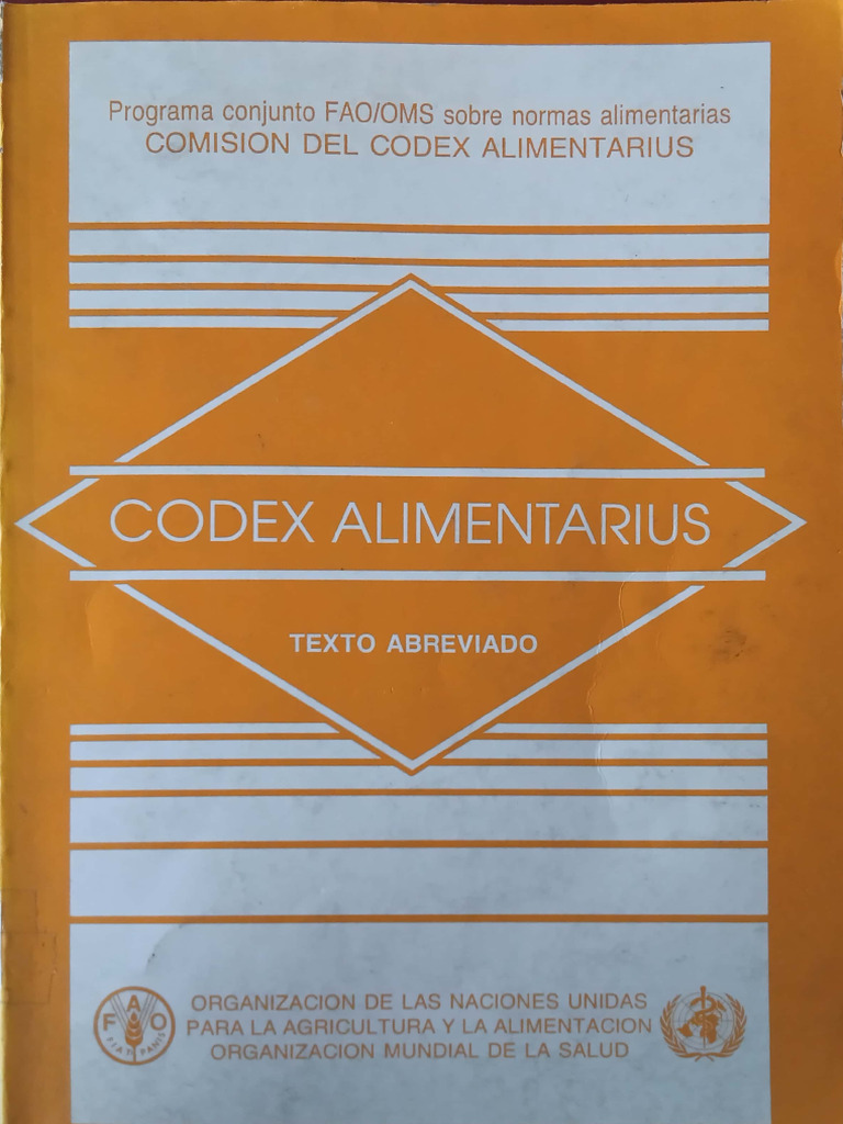 libros del codex alimentarius | PDF