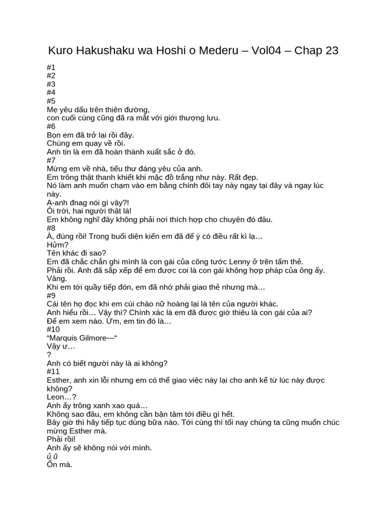 Kuro Hakushaku Wa Hoshi o Mederu 23 | PDF