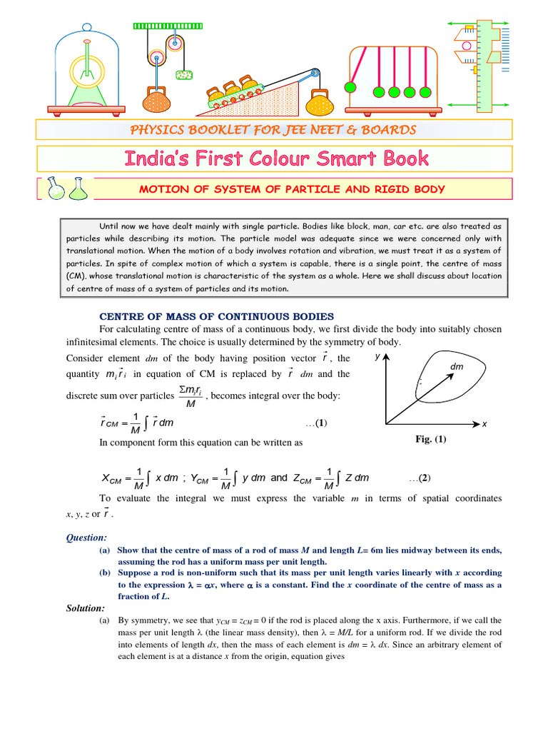 Motion of System of Particles & Rigid Body | PDF