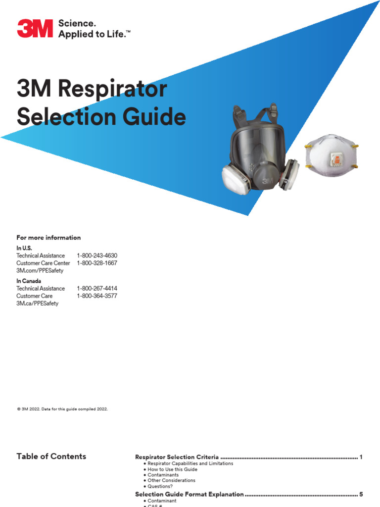 PSD RSP Respirator Selection Guide | PDF | Filtration