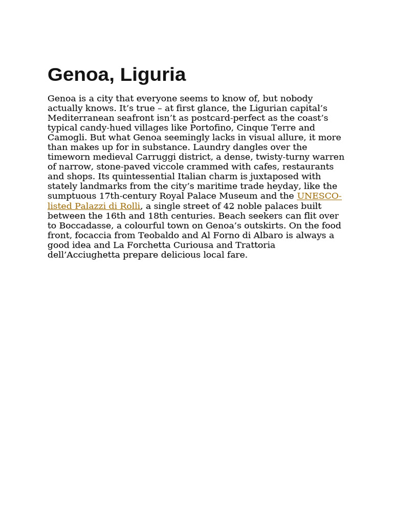 Genoa | PDF