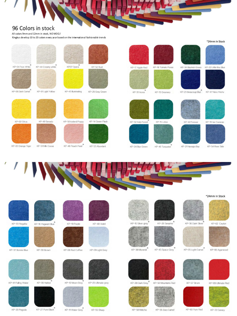 KIngkus 96 Colors 2024 | PDF