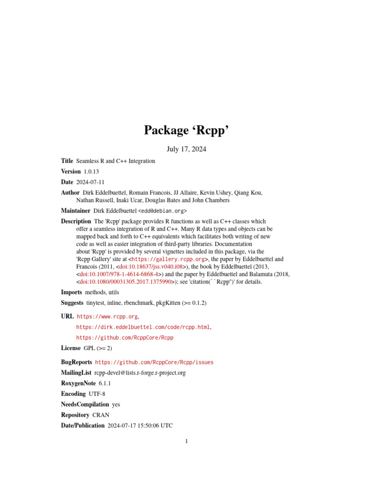 RCPP | PDF