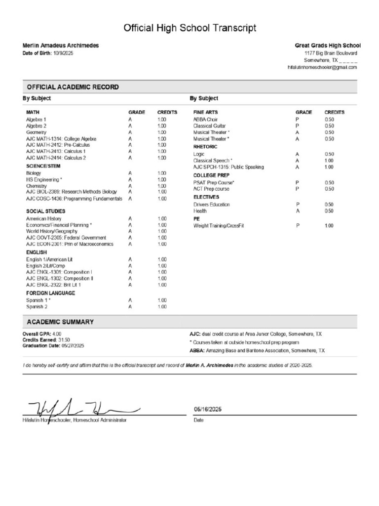 Transcript Image | PDF