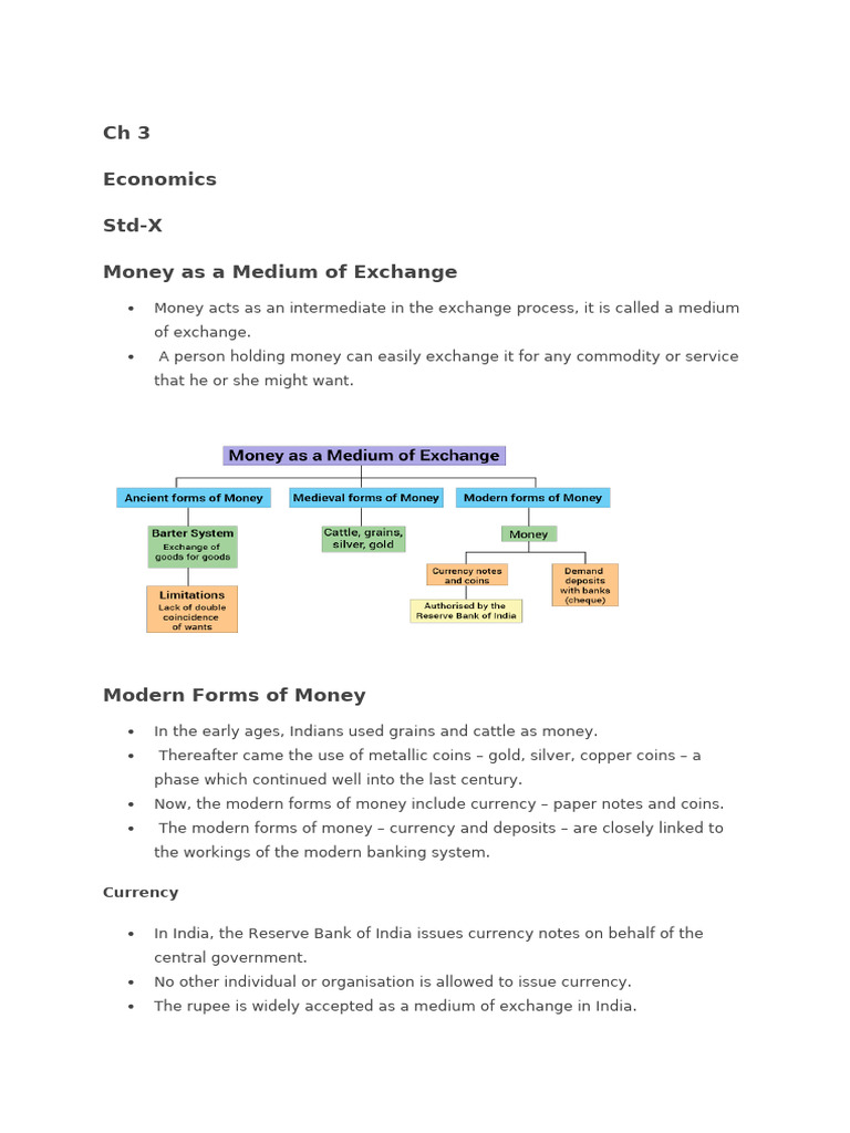 Ch3 X Eco Money and Credit | PDF