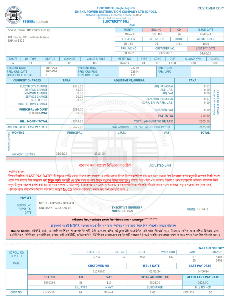 Spa in Dhaka - RM Center Luxury | PDF