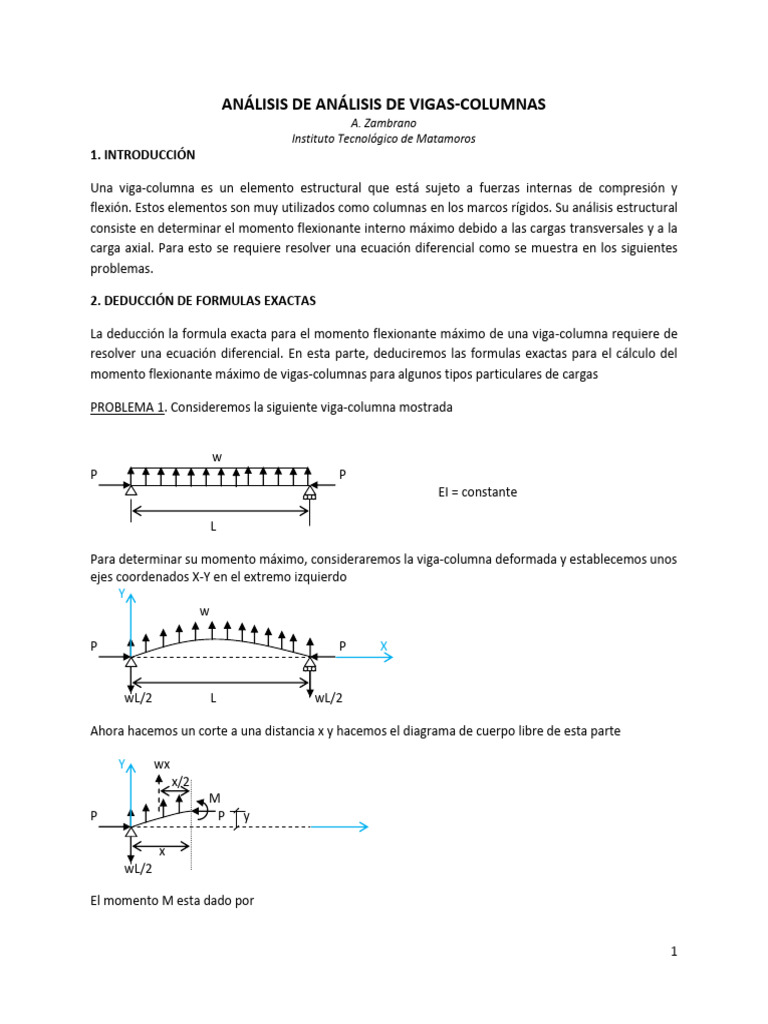 Analisis Vigas-Columnas | PDF
