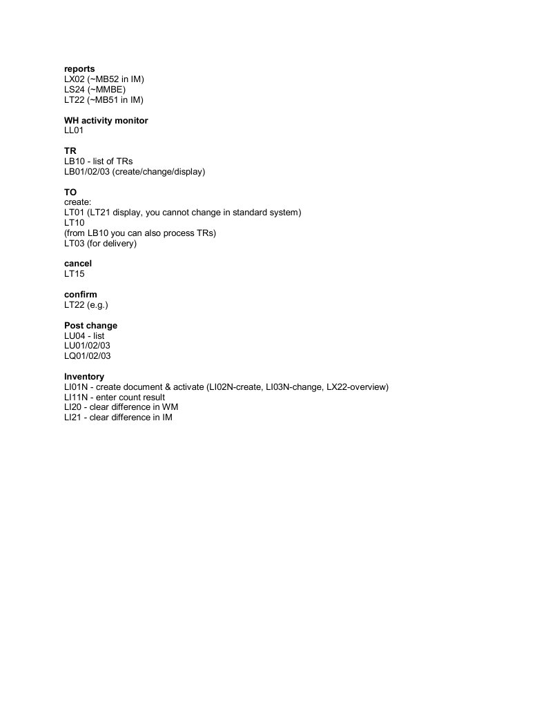 WM Tcodes | PDF | Science & Mathematics
