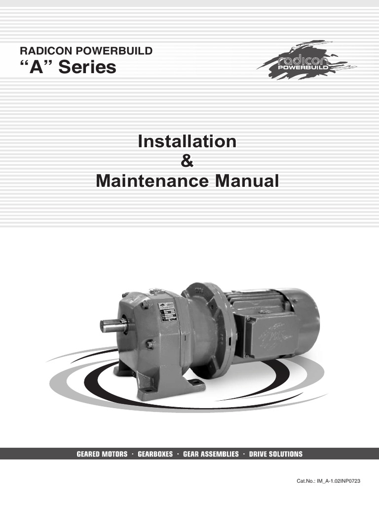 PBL Super A IM Manual | PDF | Gear | Technology & Engineering