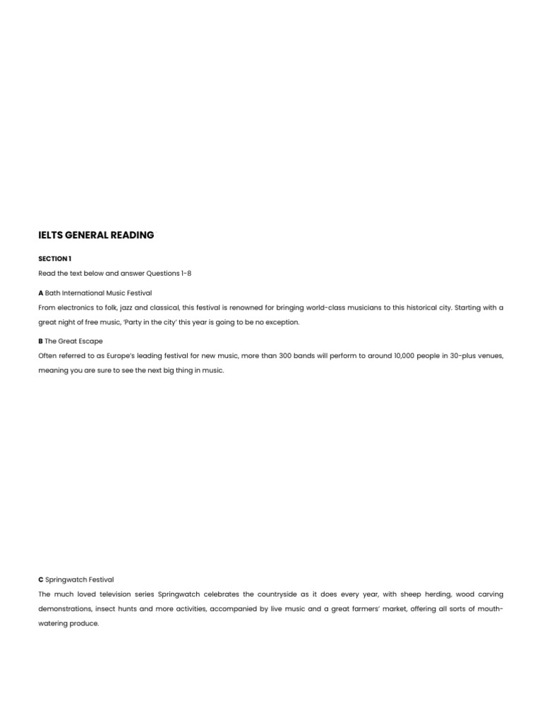 Reading Exercise 10 | PDF