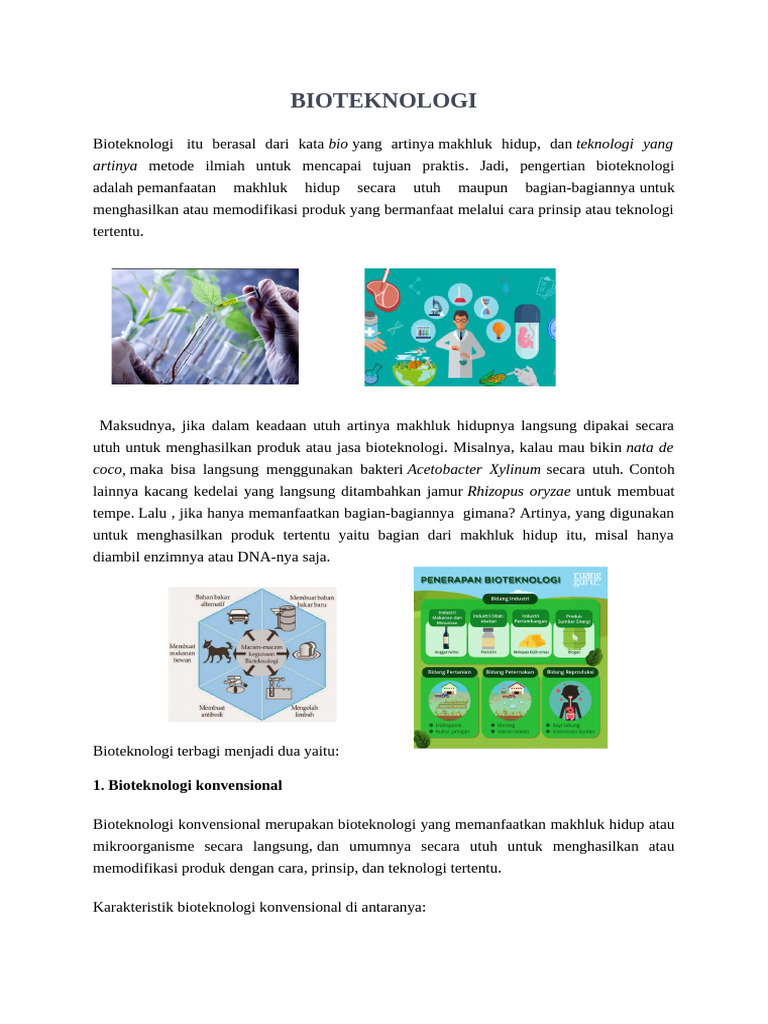 BIOTEKNOLOGI | PDF