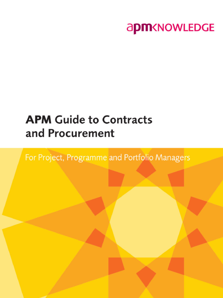APM Guide To Contracts and Procurement (APM) | PDF