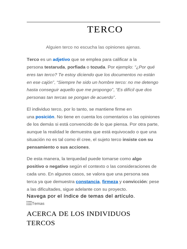 Terco | PDF
