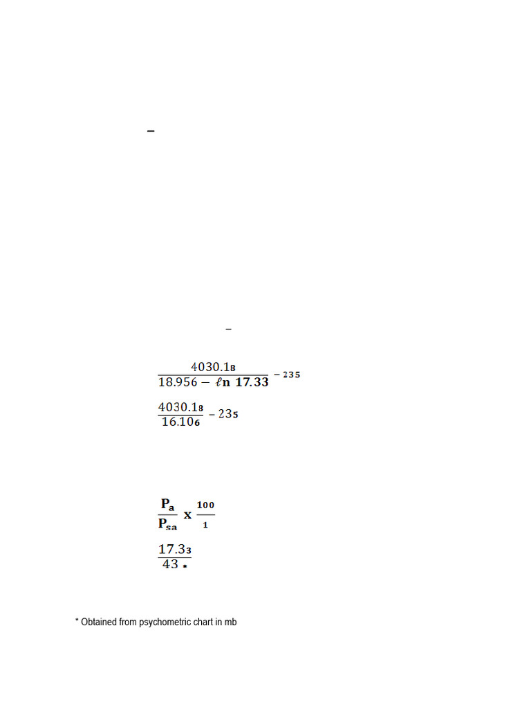 FB.22 M502 Student Calculation Exercises Answers Section A Heat Stress | PDF
