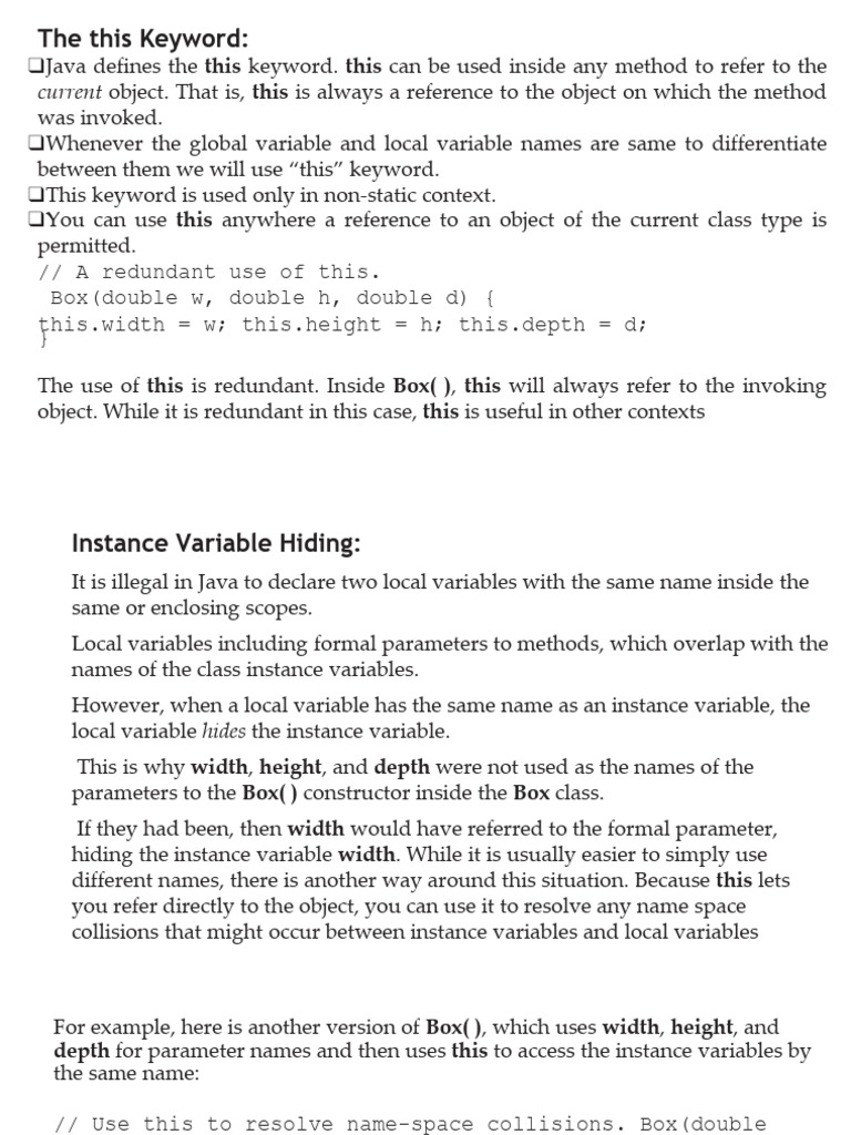 Oops - Unit1 and Unit2 | PDF