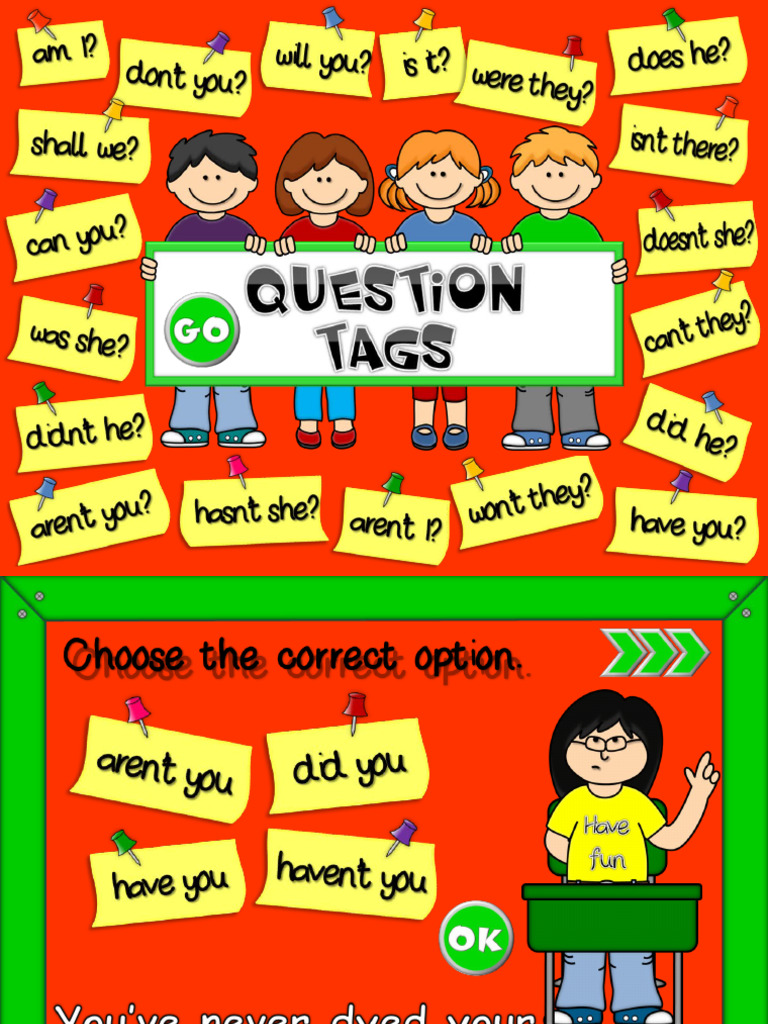 Question Tags Game | PDF