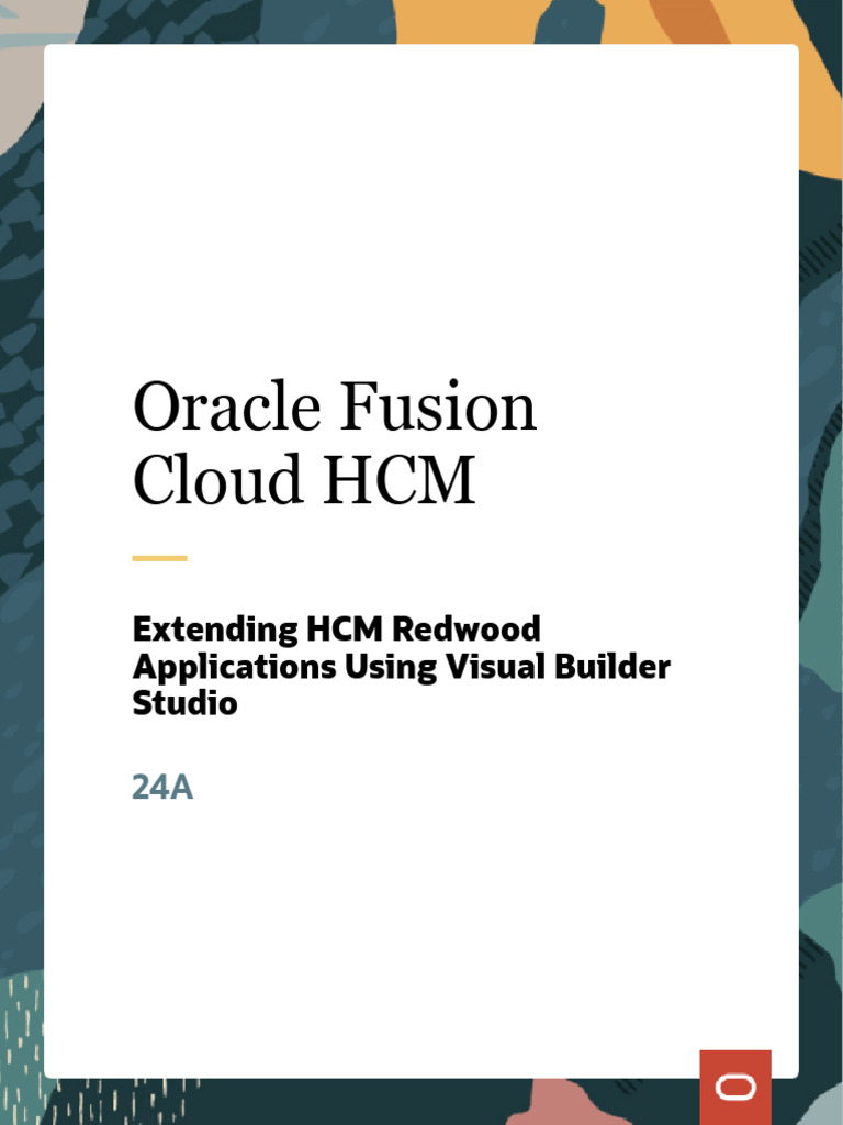 Extending HCM Redwood Applications Using Visual Builder Studio | PDF ...
