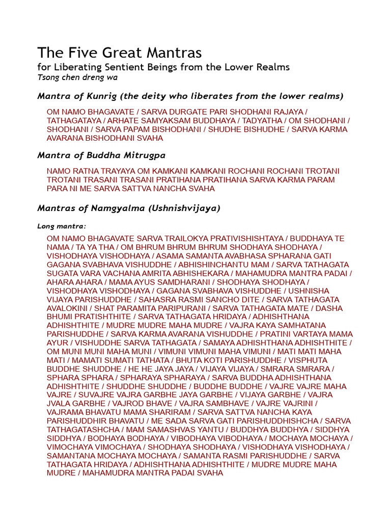 5-Powerful-Mantras | PDF