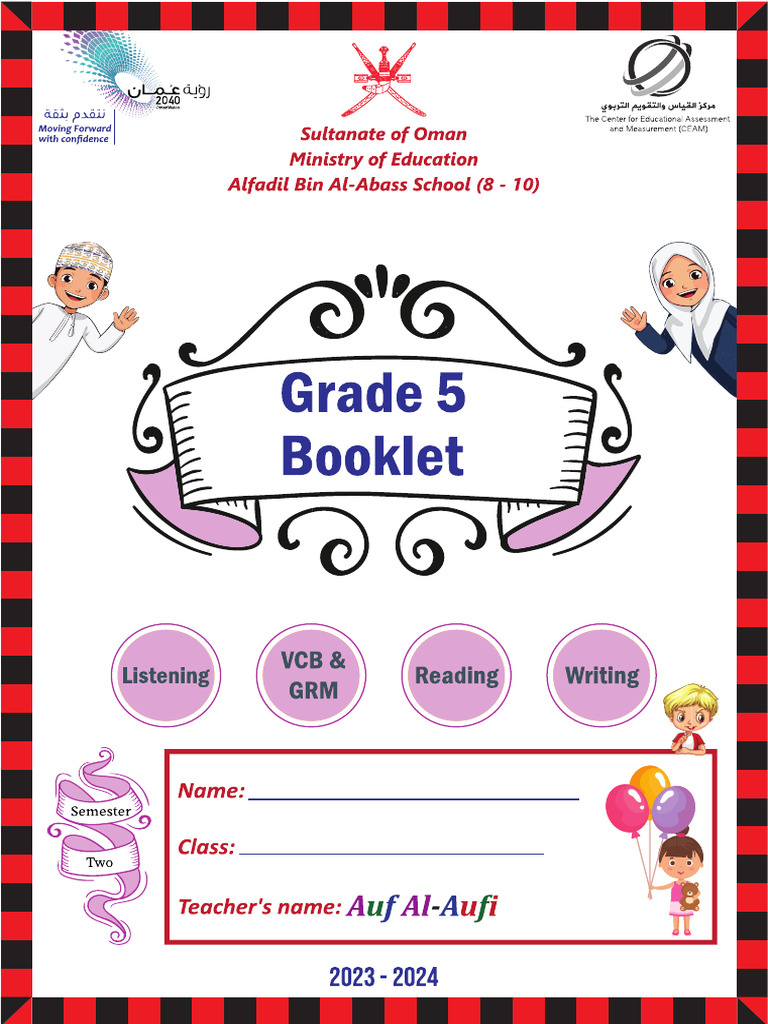 Grade 05 Booklet Sem 02 2023-2024 | PDF