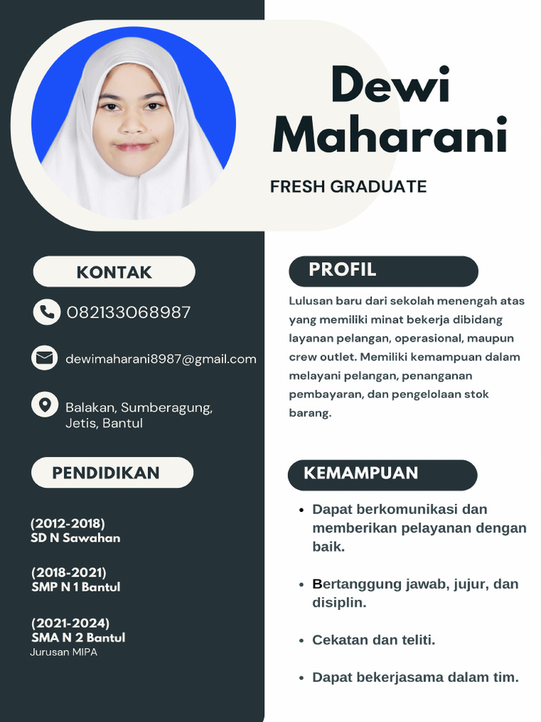 CV-Dewi Maharani | PDF