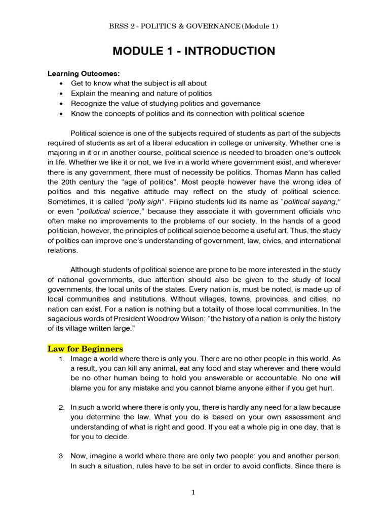 Module 1 Introduction | PDF