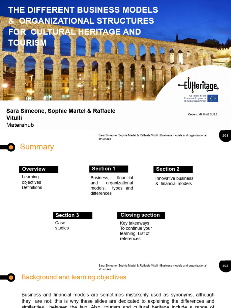 The Different Business Models & Organizational Structures For Cultural ...