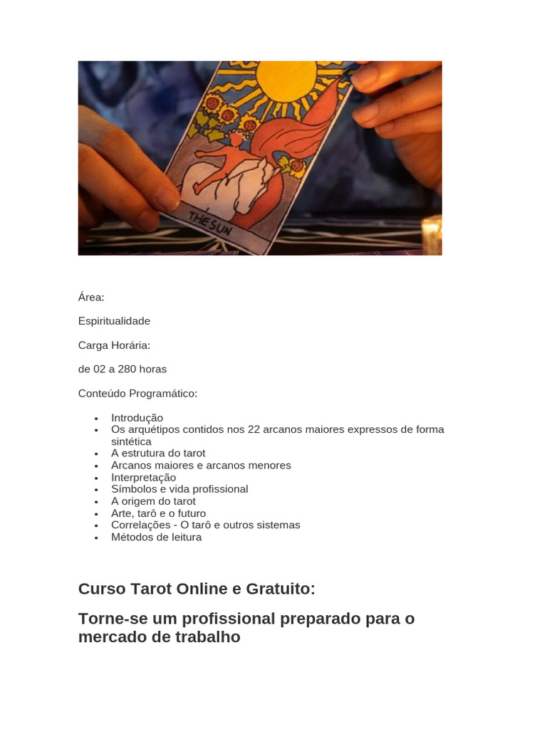 Curso de Tarot | PDF