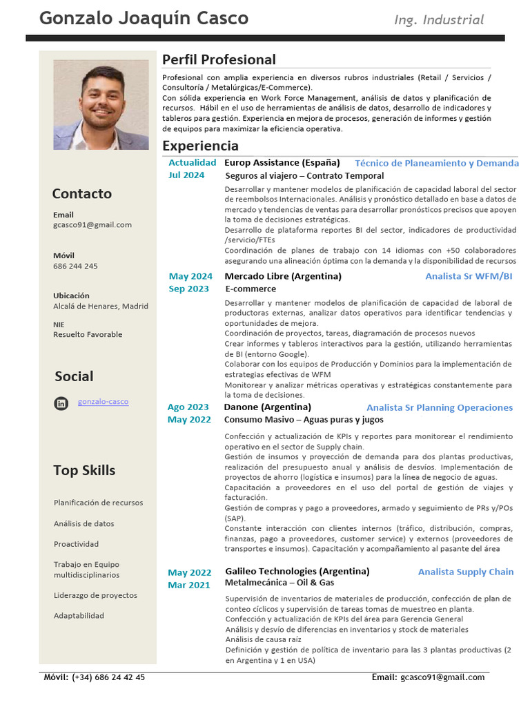 CV Casco Gonzalo-Ago 24 (Esp) | PDF