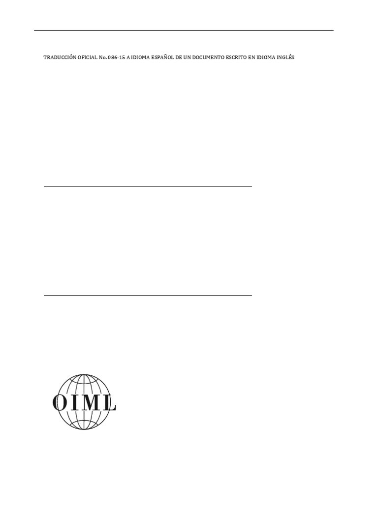 OIML - R - 46-Partes - 1 - y - 2 - Versión Español | PDF