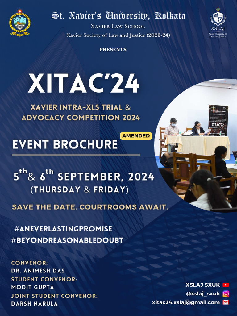 XITAC'24 Event Brochure Amended - Compressed | PDF | Arrest | Bail