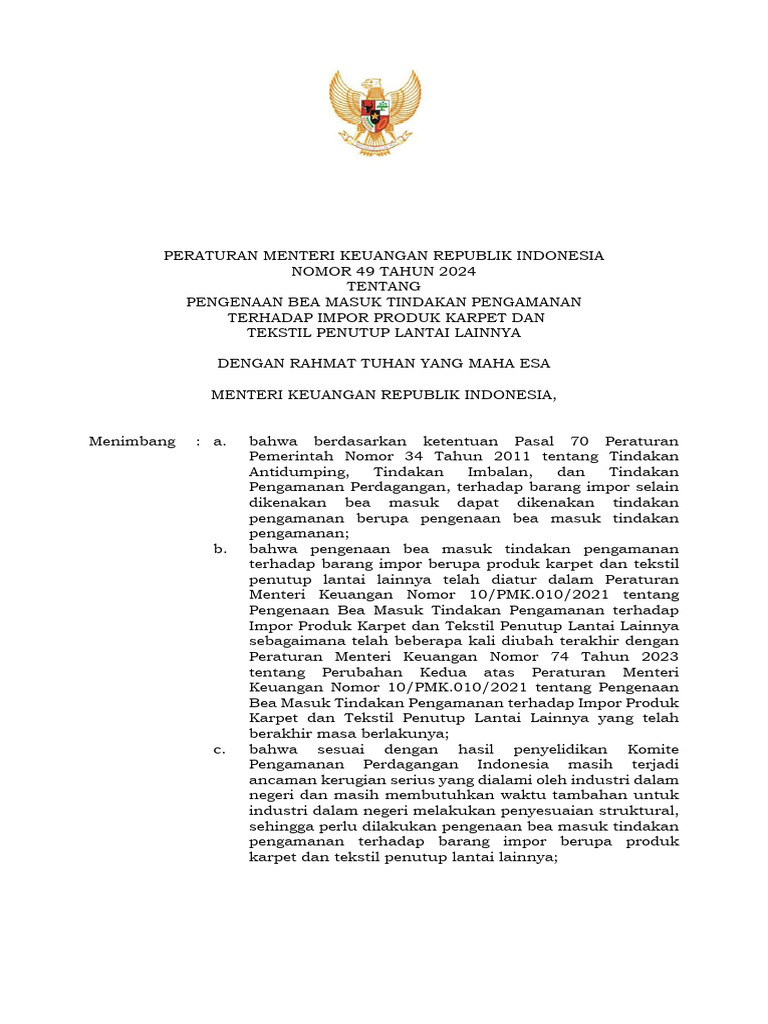 2024 Pmkeuangan 049 | PDF