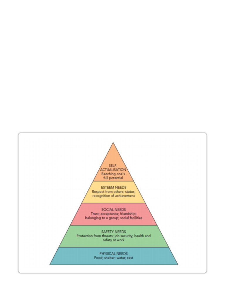 Maslows hierachy of needs | PDF