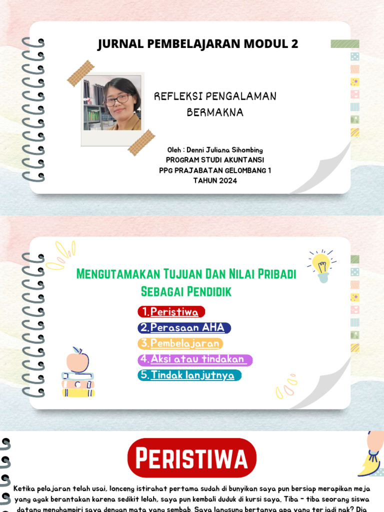 Jurnal Refleksi Pengalaman Bermakna | PDF