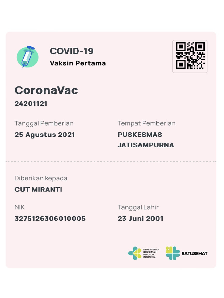 Sertifikat Vaksin | PDF