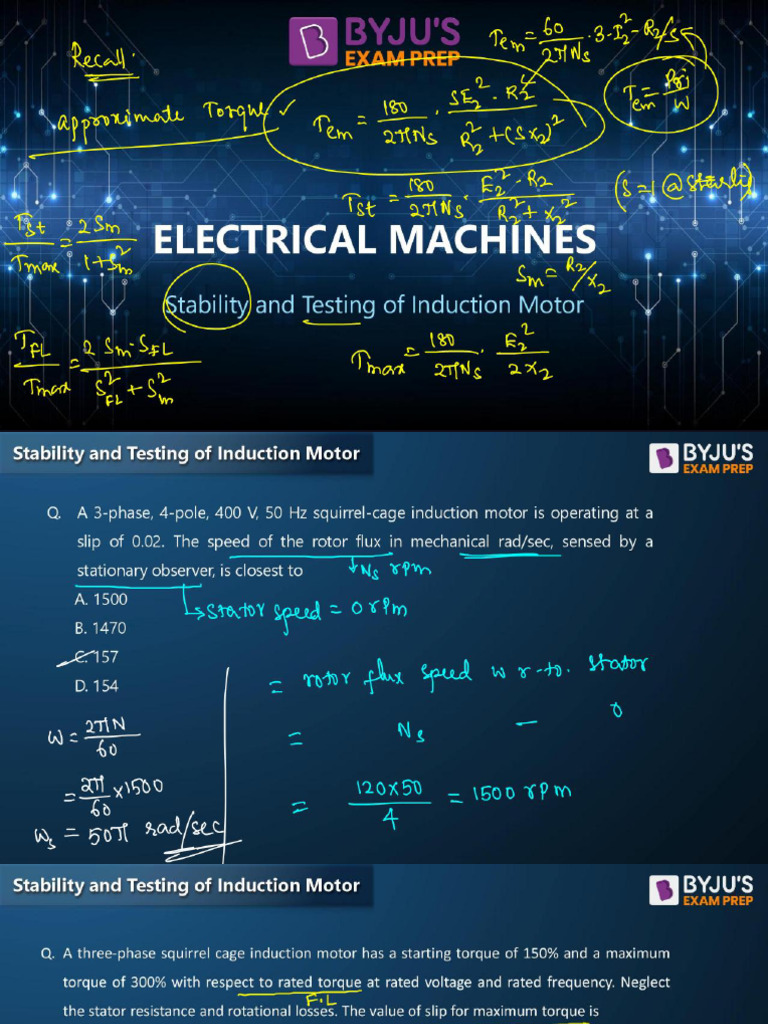 4.5 Stability-And-Testing-Of-Induction-Motor | PDF