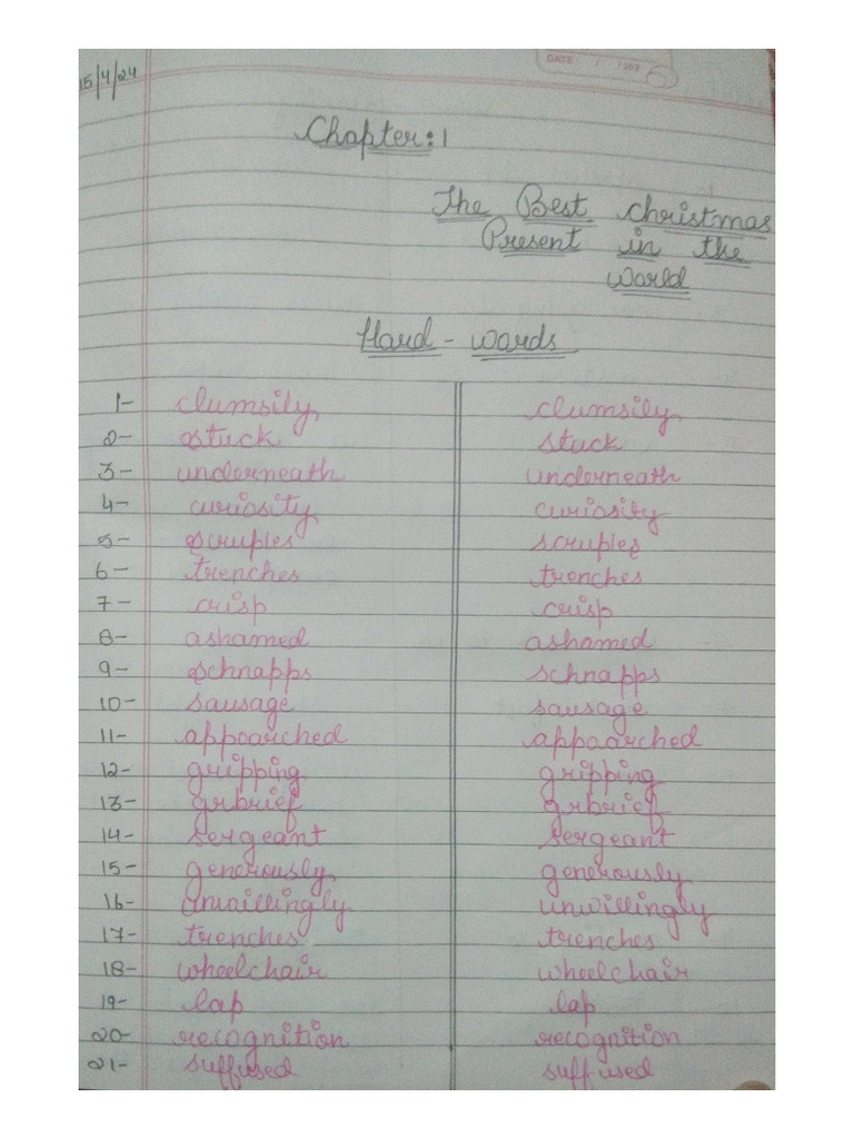 CH 1 Class 8 Complete Work | PDF