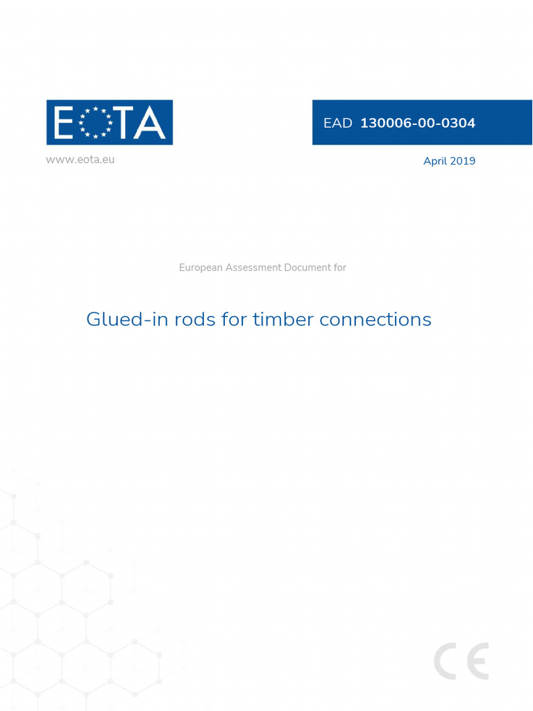 EAD 130006-00-0304 Glued-In Rods For Timber Connections | PDF