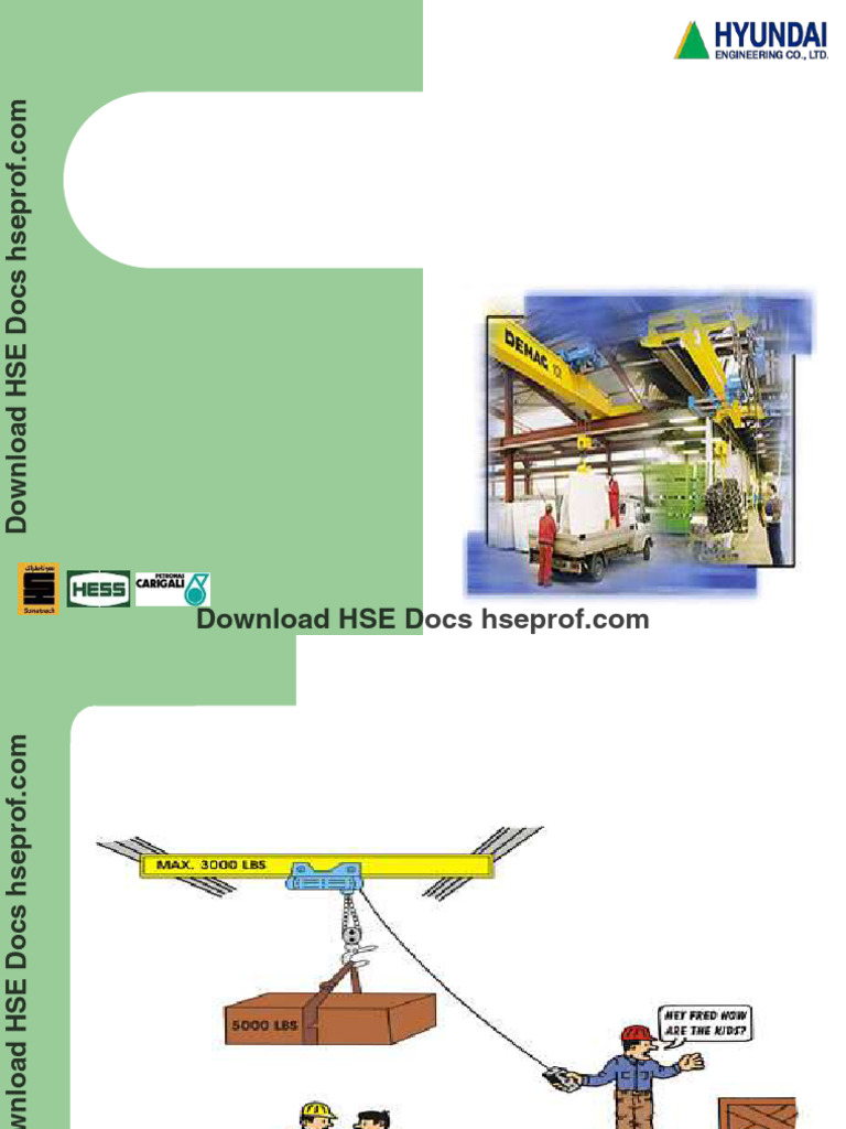Lifting Inside Fabrication Shop HSE Presentation | PDF | Crane (Machine) | Rope