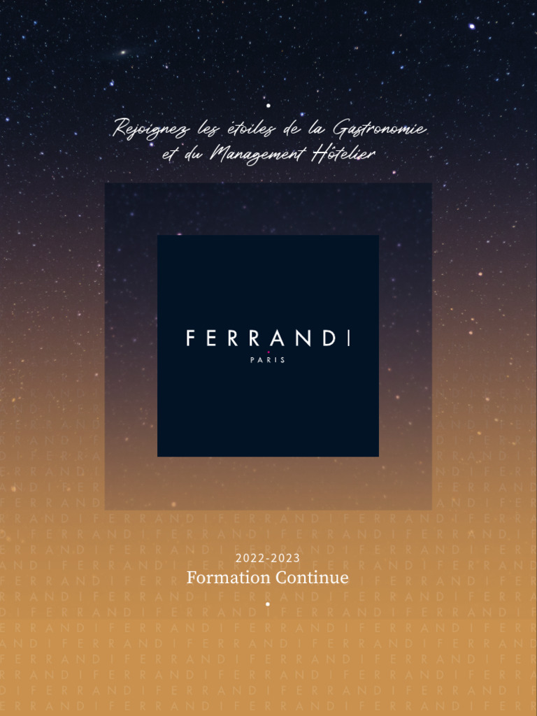 WEB-Ferrandi Brochure FormationContinue Photo | PDF