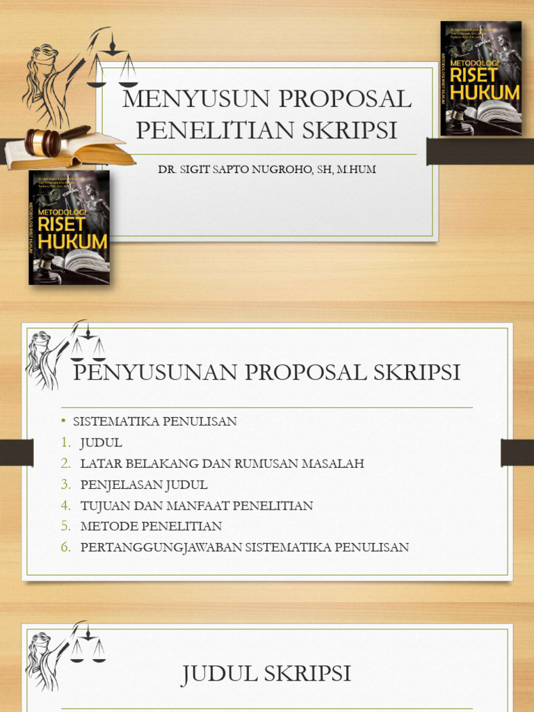 DR Sigit - Menyusun Proposal Penelitian Skripsi | PDF