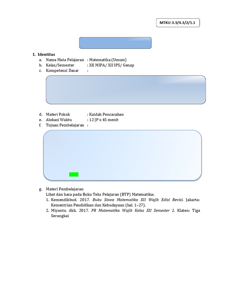 UKBM Kaidah Pencacahan | PDF