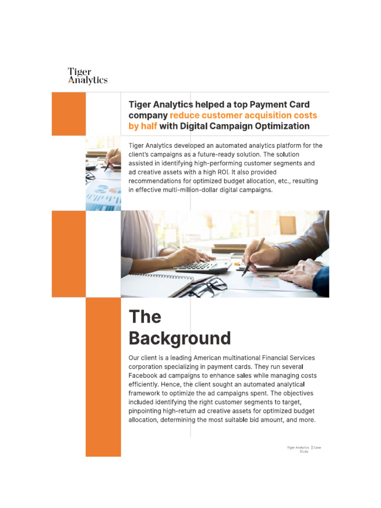 Case Study BFS Customer Acquisition Cost | PDF