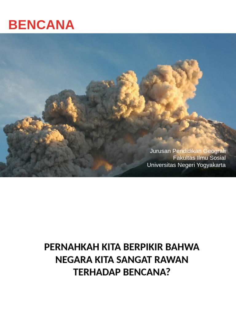Bencana Dan Manajemen Bencana | PDF