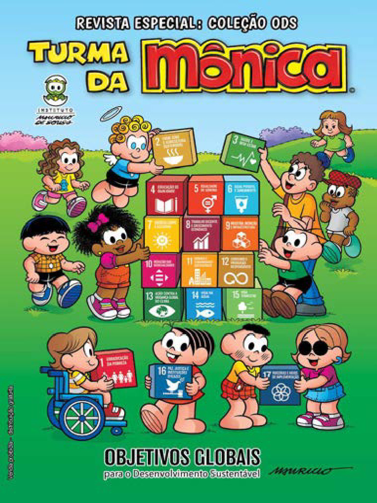 Almanaque - Turma Da Monica - Objetivos de Desenvolvimento Sustentavel - NTICS 20 Anos ...