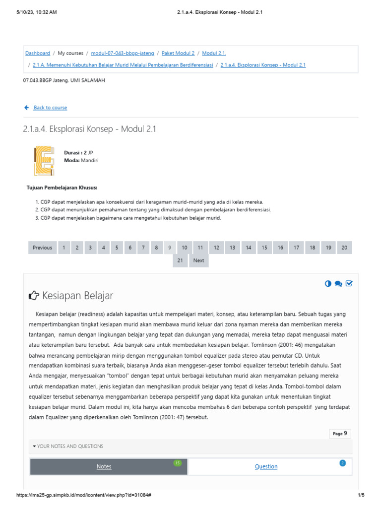 2.1.a.4. Eksplorasi Konsep - Modul 2.1 H | PDF