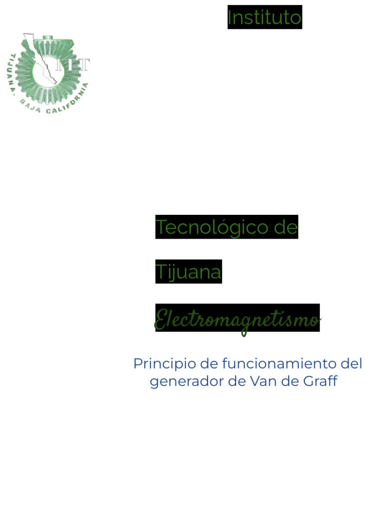 Generador de Van de Graff | PDF