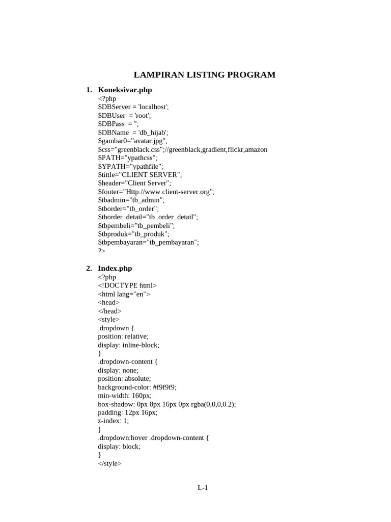 Listing Program | PDF